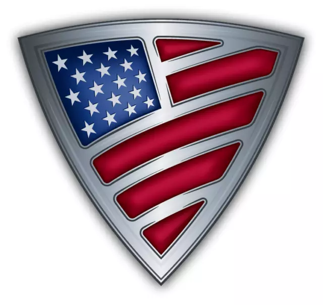 Steel Shield Usa Flag Sticker Phone Decal Water Bottle Stickers Car ...