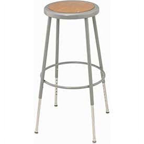 Interion Steel Shop Stool with Hardboard Seat Adjustable Height 25""-33 ...
