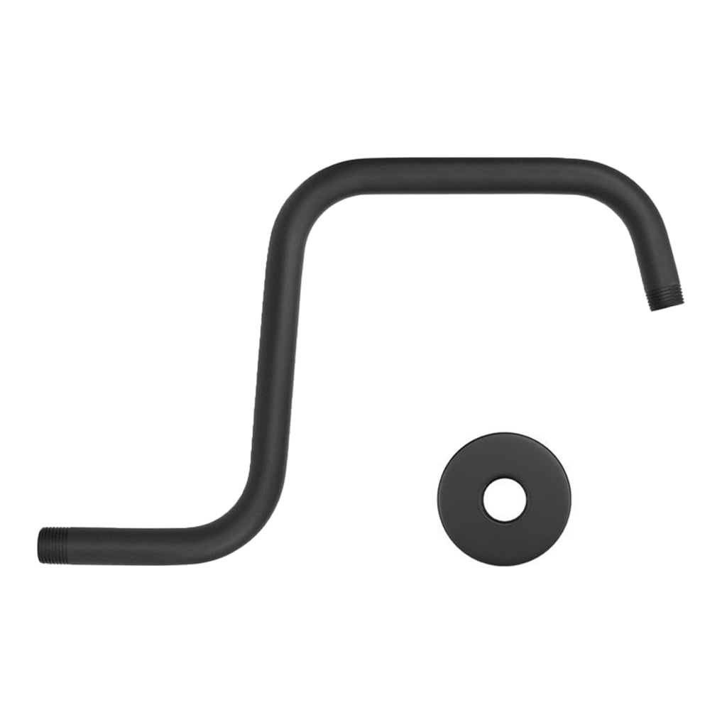 Steel Shower Head Risers Pipe Metal Extension Arm Showerhead Gooseneck ...