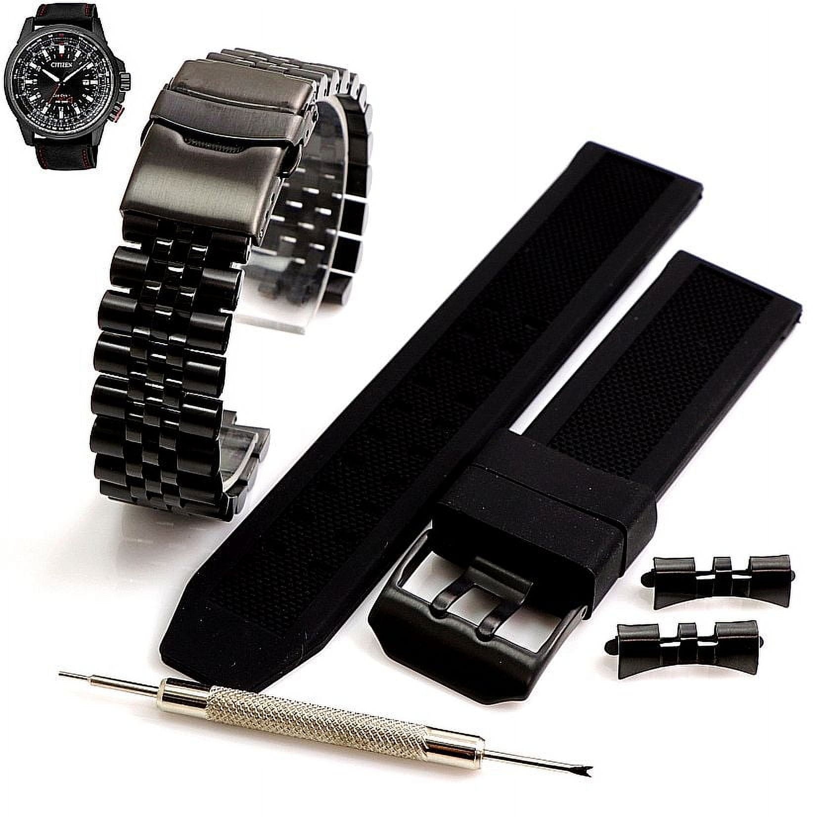 Steel Silicone Replacement Watch Band Citizen Promaster BJ7075-02E U200 ...