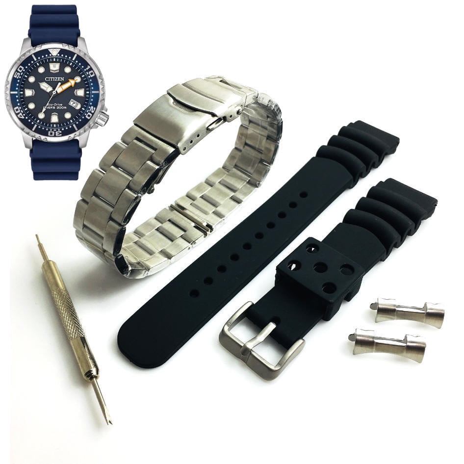 Steel Silicone Replacement Watch Band Citizen Promaster BN0151-09L E168 ...
