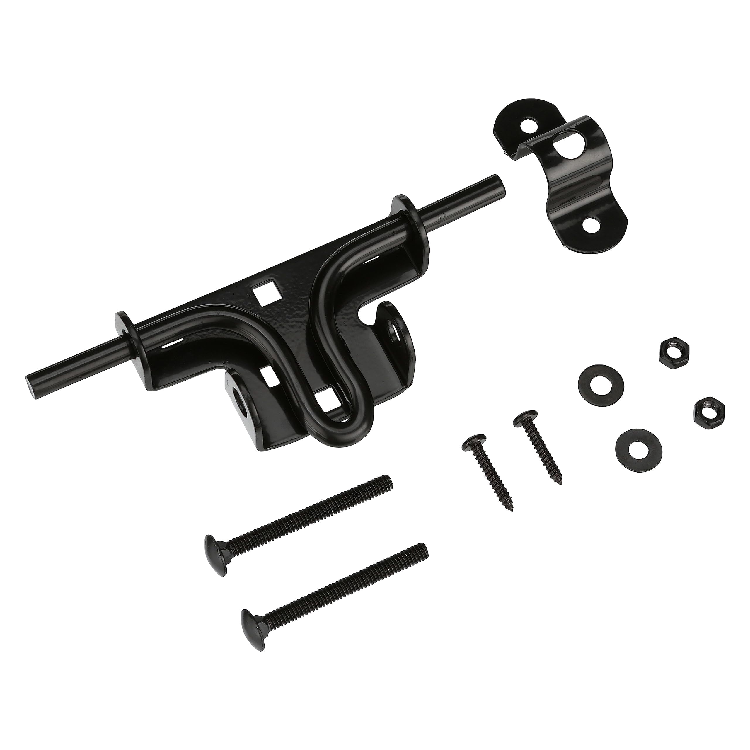 Steel Slide Bolt Latch | for Wood Fences | Zinc-Plated Steel with ...
