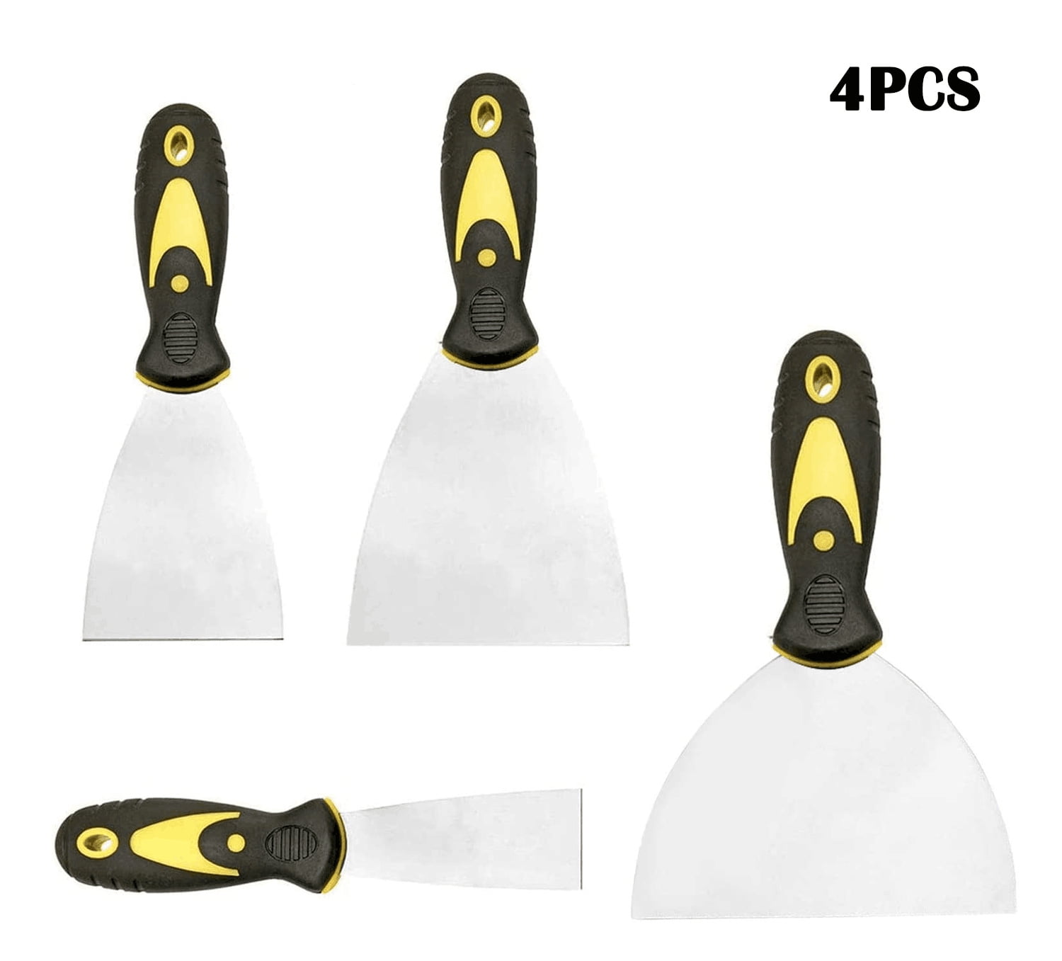 Steel Spatula Putty Knife 5, 7.5, 10, 12.5cm Wallpaper and Wall Spatula ...
