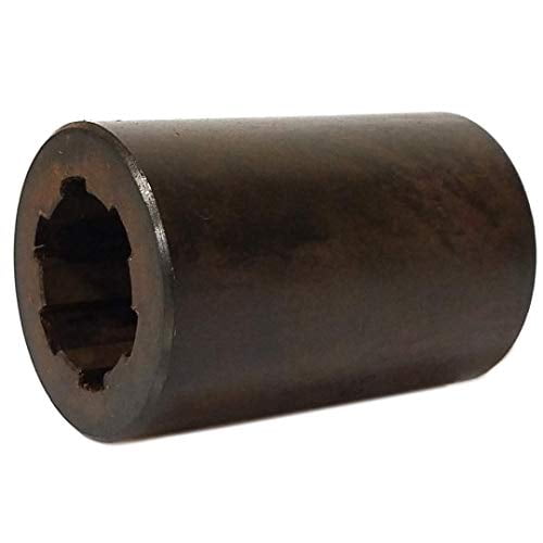 Steel Splined Motor Shaft Coupling, 1-3/8" Inch Bore, 2" OD, 5" Long, 6 ...