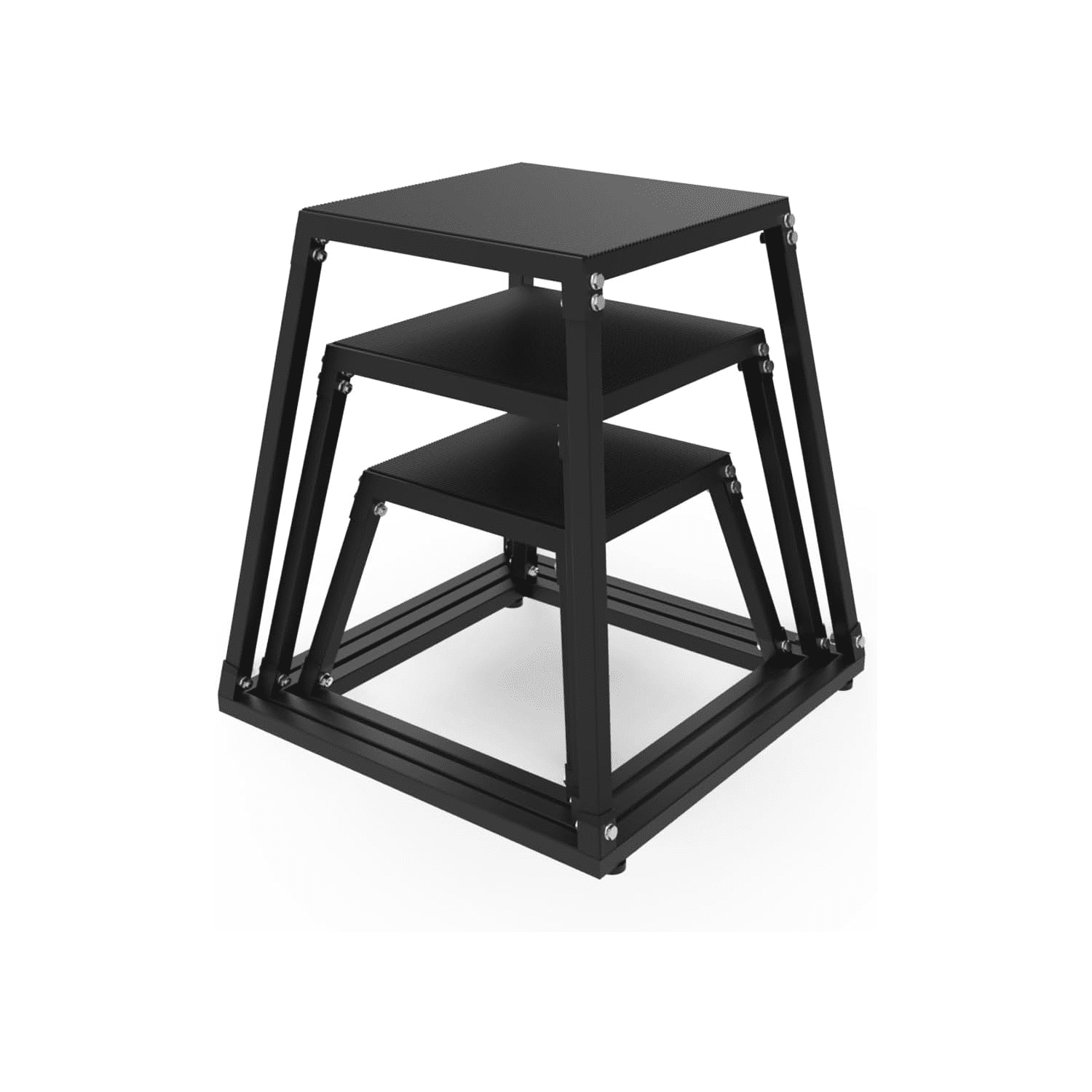 Steel Sports Plyo Box for Men and Women Exercise,Metal Step Up Box with ...