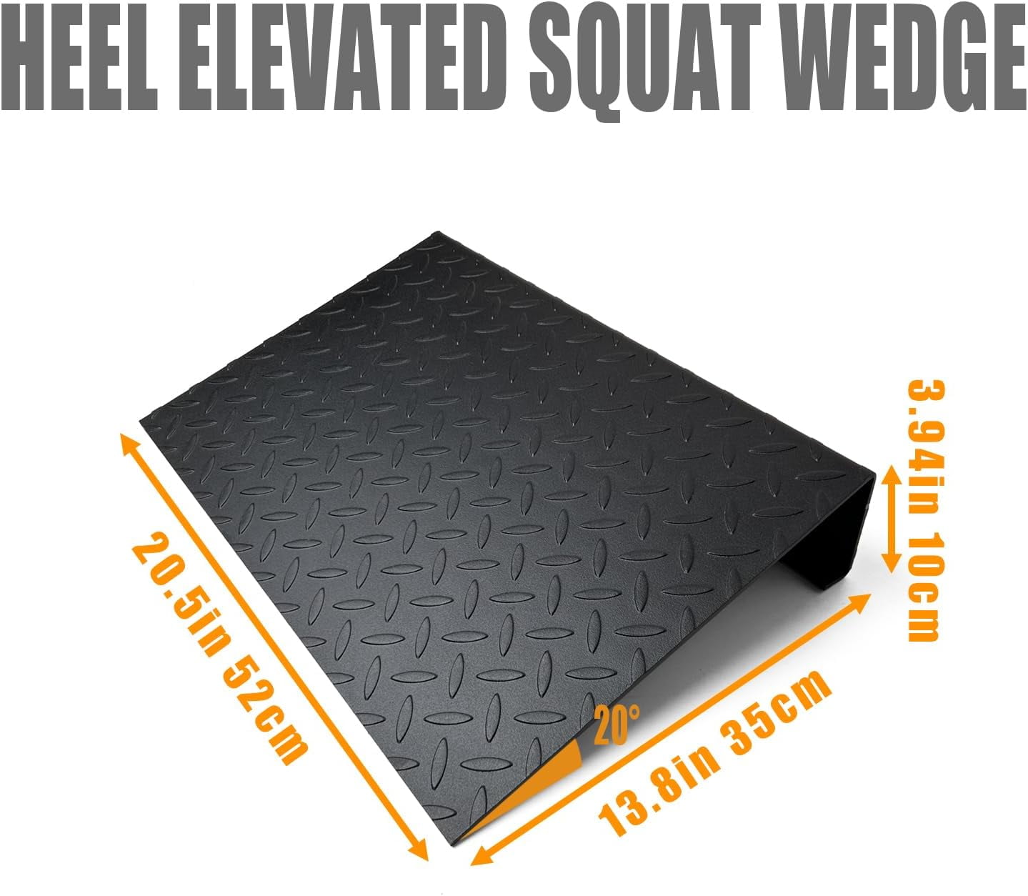 Steel Squat Wedge Block & Slant Board, Heel Elevated Split Squat Wedges ...