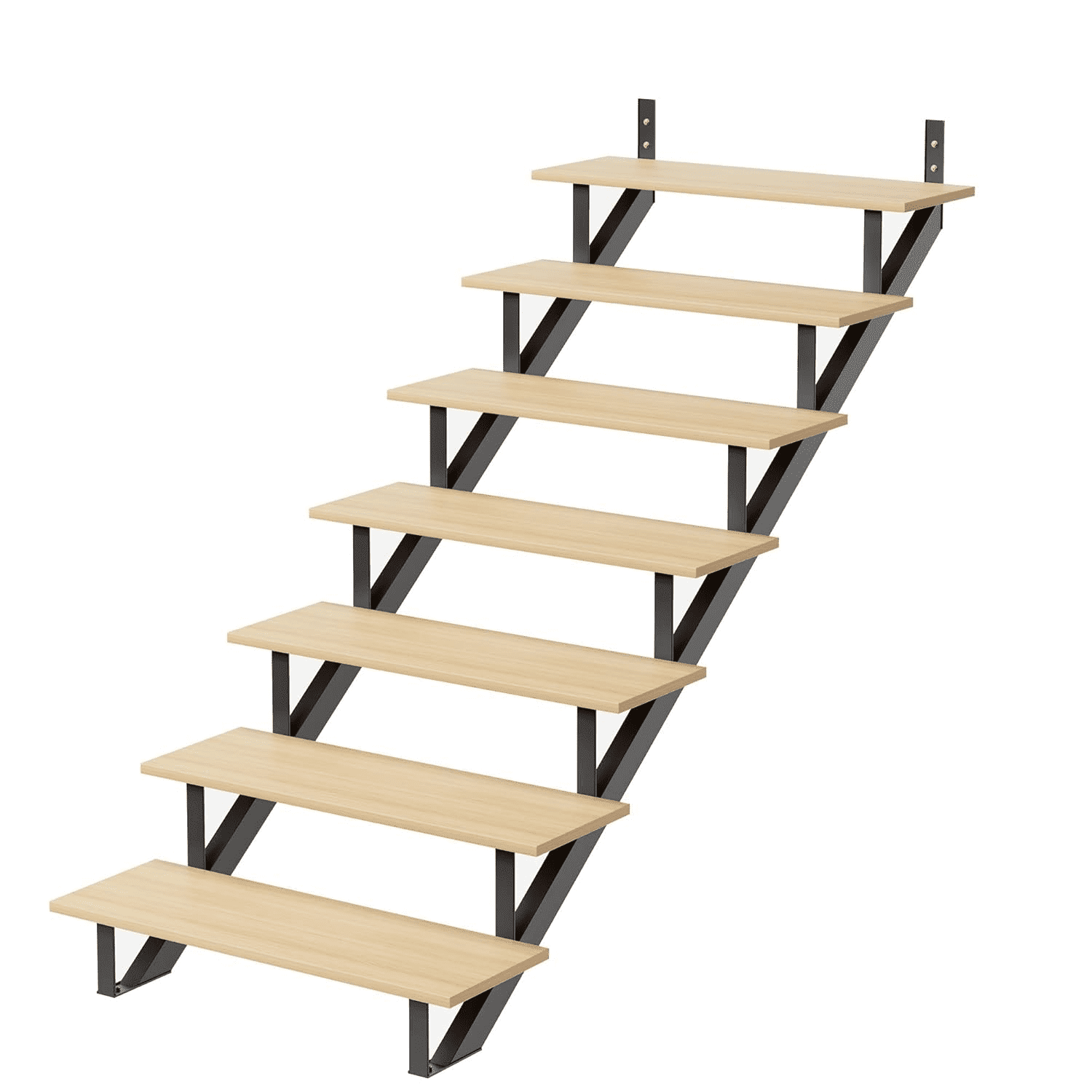 Steel Stair Riser 1-7 Step Stair Stringer for Deck Height 42.5in,MAX ...