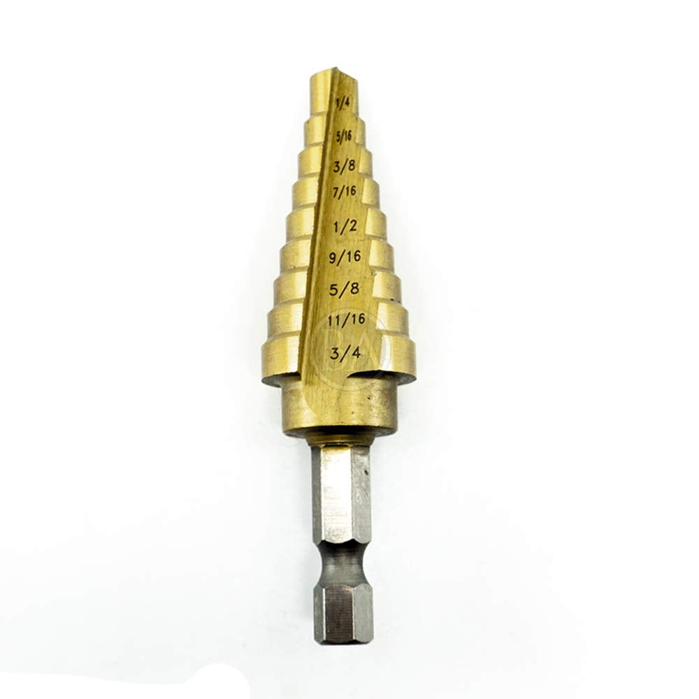 Steel Step Drill Cone Bits for Hole Drilling in Metal, Wood, Plastic ...