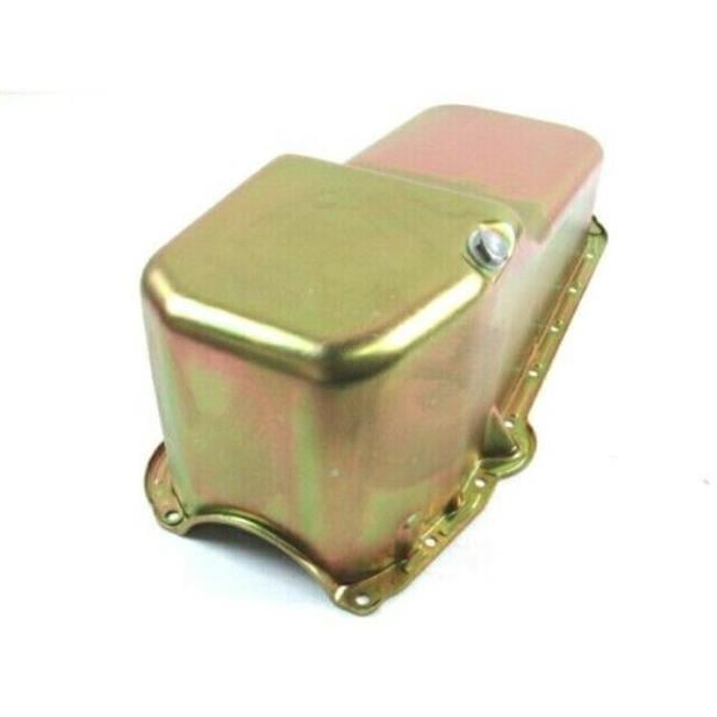 Steel Stock Oil Pan with Driver Side Dipstick for 1955-1979 SB Chevy ...