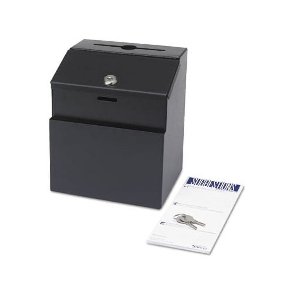 Steel Suggestion/Key Drop Box with Locking Top 7 x 6 x 8 1/2 - Walmart.com