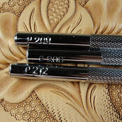 Steel Tall Pear Shader Stamps, Set of 3, Craft Japan Leather Stamping ...