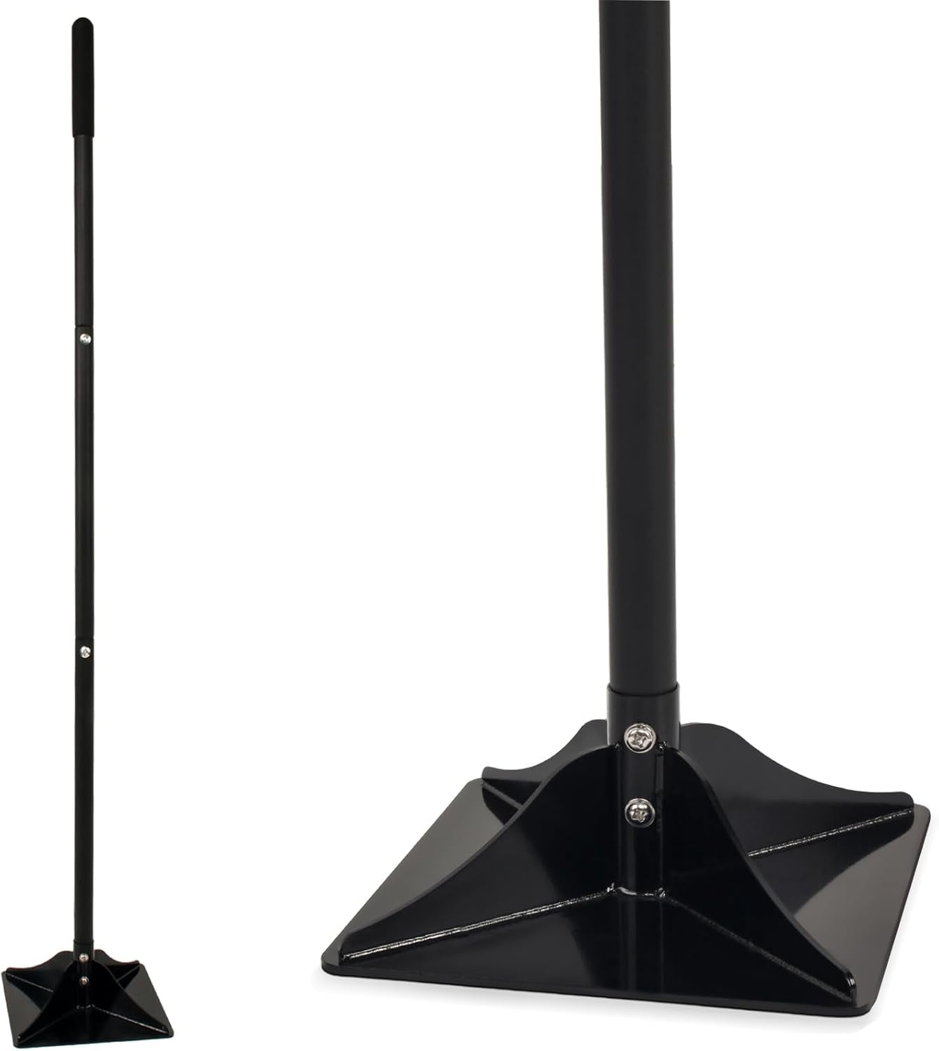 Steel Tamper, 8'' x 8'' Garden Ground Tamper Tool, Durable Steel ...