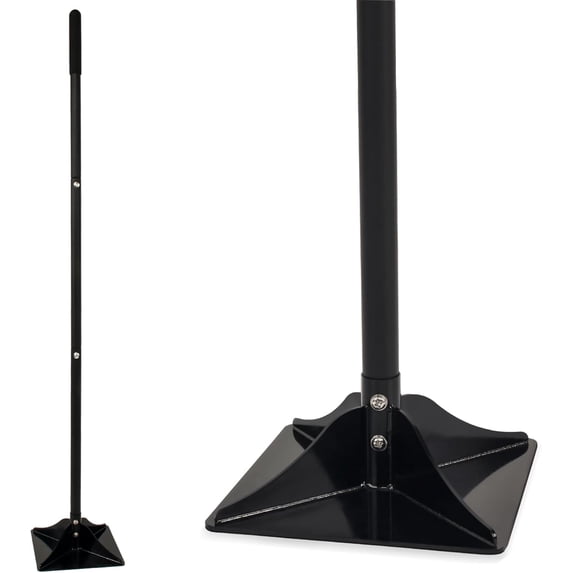 Steel Tamper, 8'' x 8'' Garden Ground Tamper Tool, Durable Steel ...