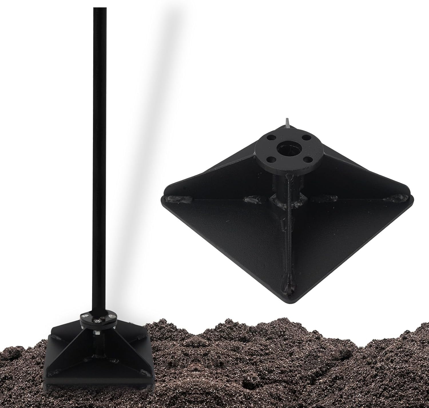 Steel Tamper Tool Landscaping Lawn Garden Sand Leveler Plate Soil ...