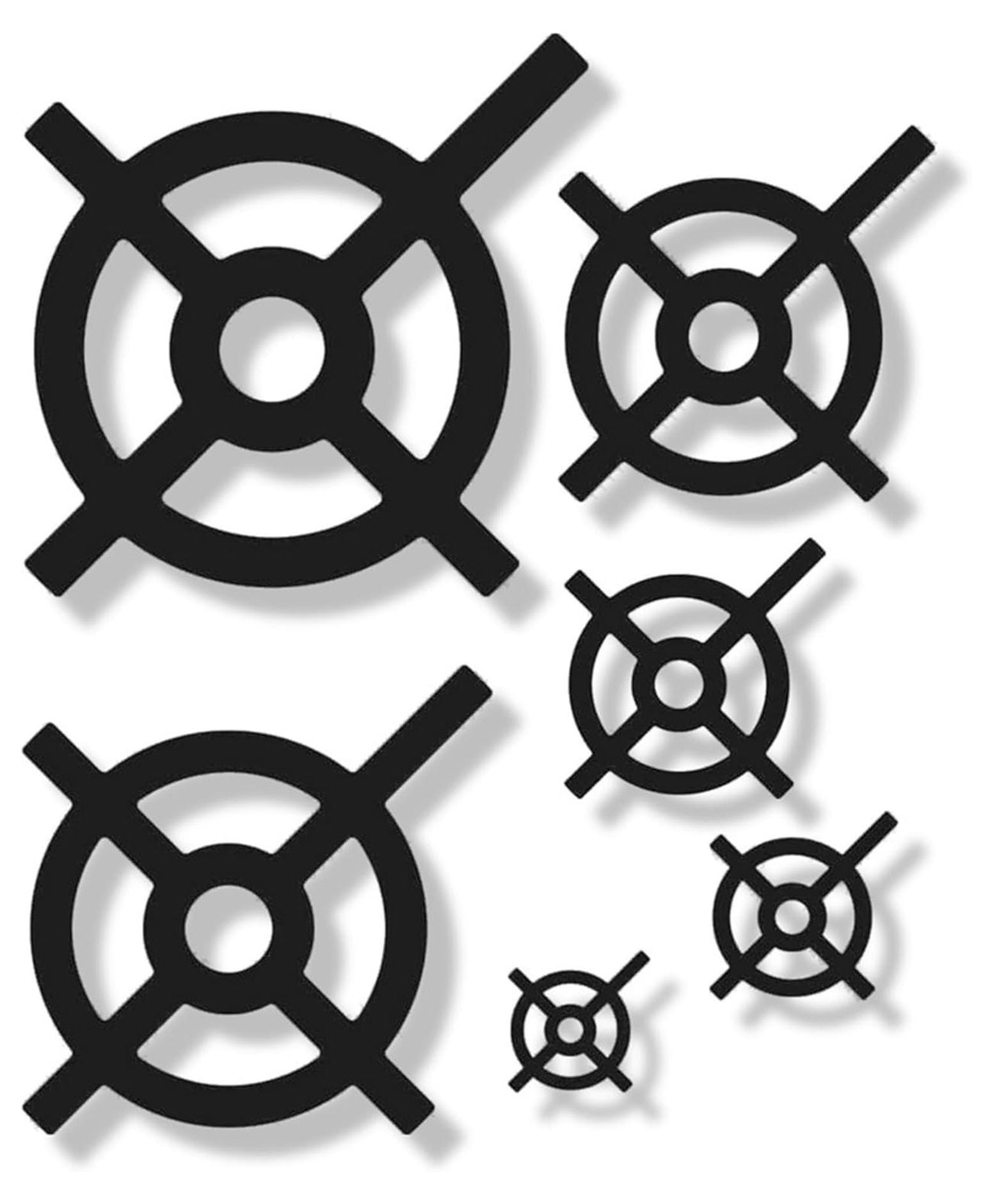 Steel Target Magnetic Painting Stencils - 3/4/6/8/10/12 inch Bullseyes ...