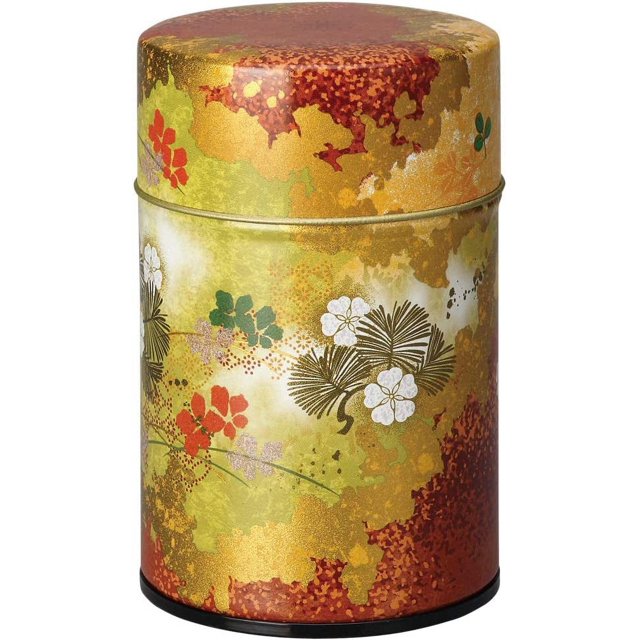 Steel Tea Caddy Can for Tea Leaf 3.5 oz 100 g Grace Brown - Walmart.com