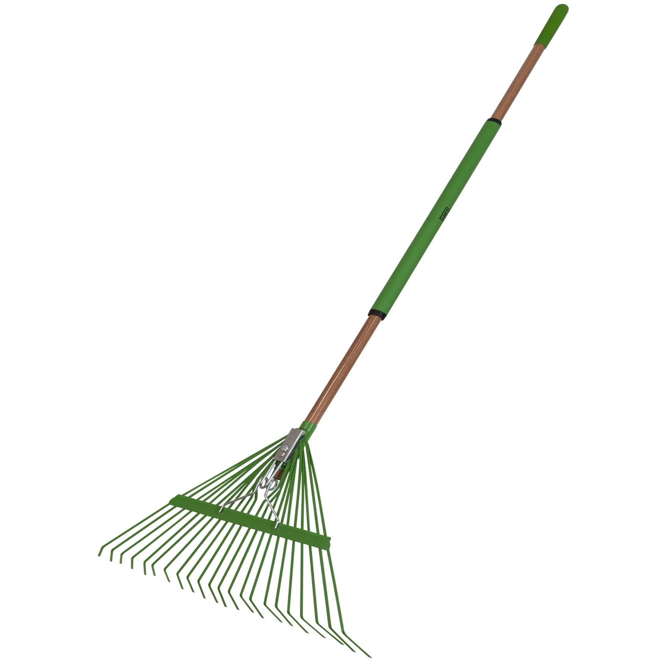 Steel Tine Leaf Rake with Hardwood Handle 22 Tines - Walmart.com