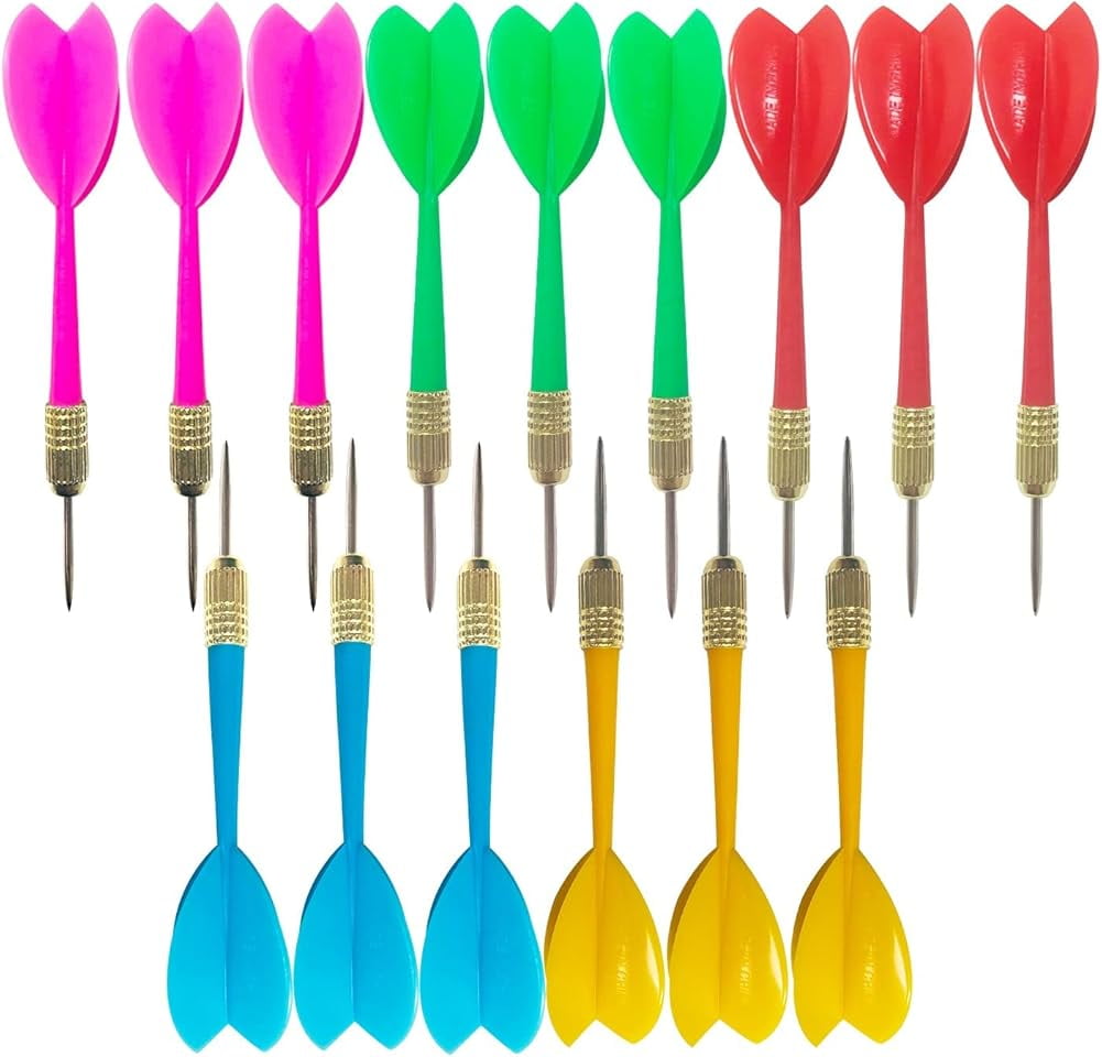 Steel Tip Dart Colorful Dart 15pcs 6g Assorted Color. - Walmart.com