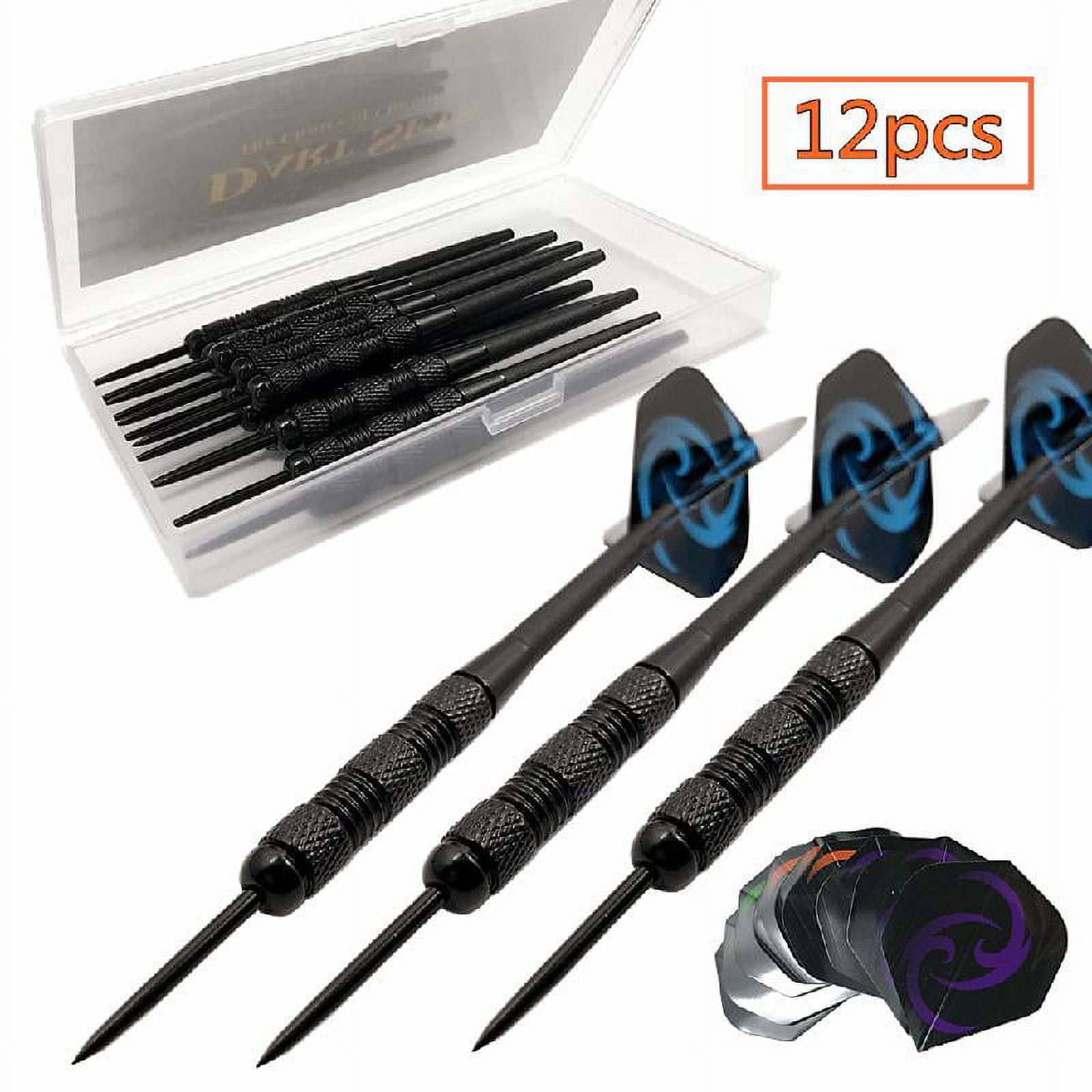 Steel Tip Darts, Professional 20 Grams Metal Dart Set Premium Plastic ...