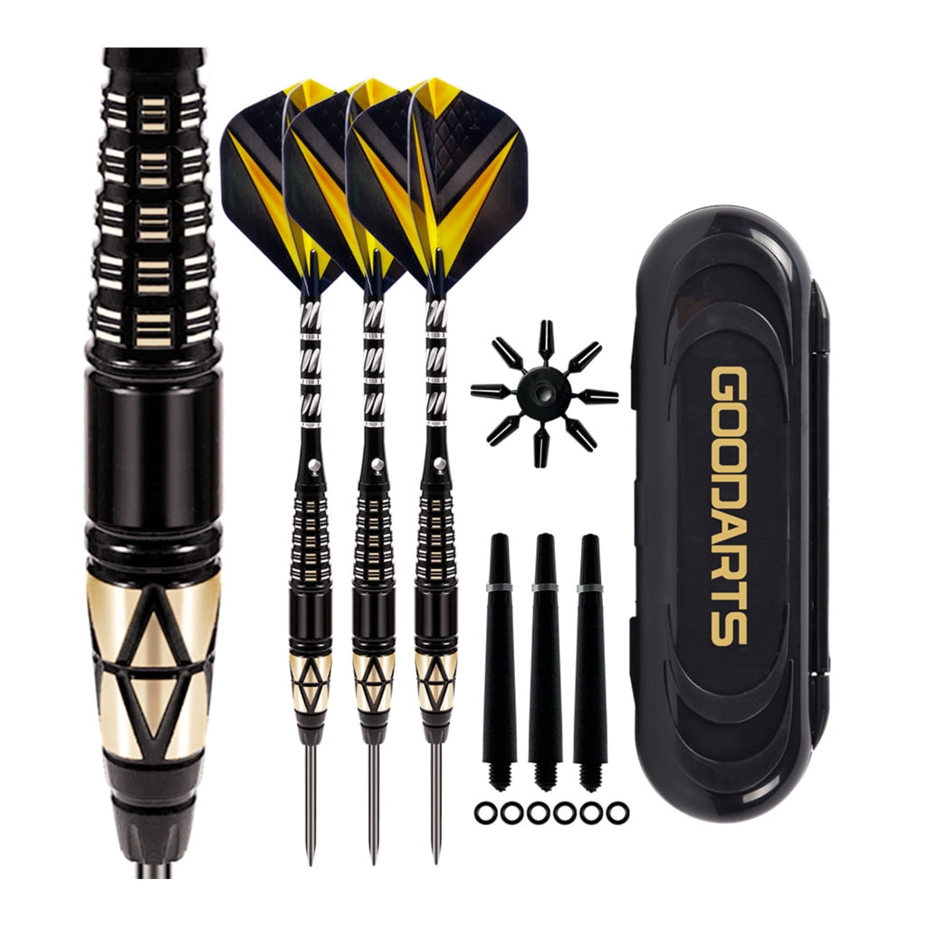 Steel Tip Darts Set Darts,Brass Barrels,Metal Tip Darts,,Extra-Flights ...