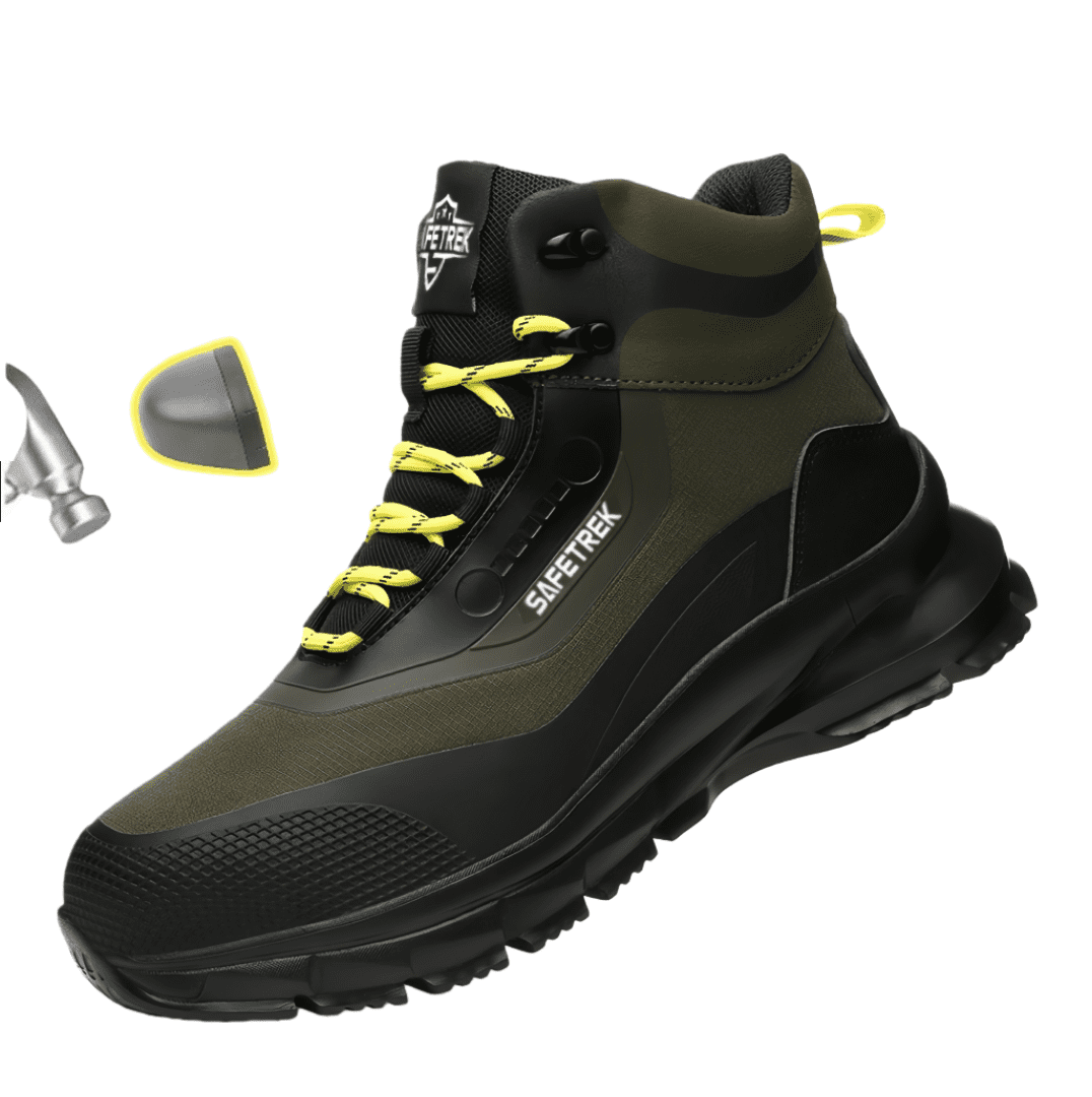 Steel Toe Boots for Men Waterproof Safety Work Boots，Comfortable Mens ...