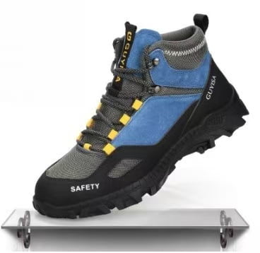 Steel Toe Boots for Men Work Boots Slip Resistant Safety Shoes ...