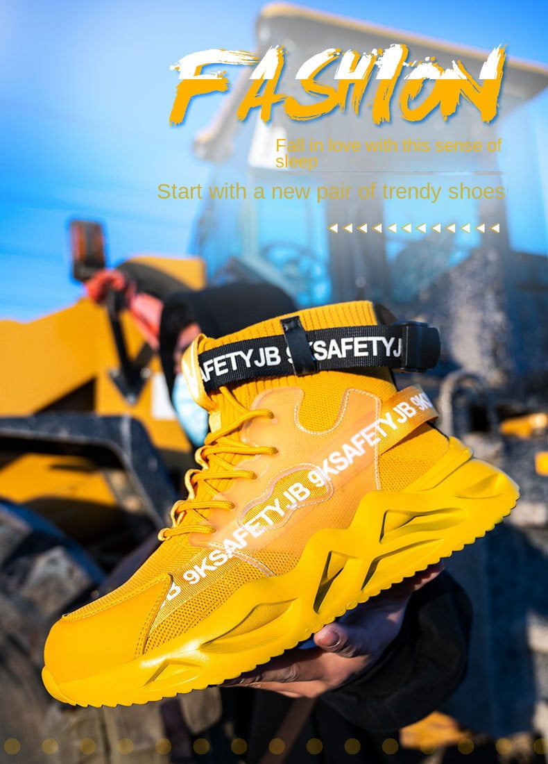 Steel Toe Kevlar Sole Puncture-Resistant Safety Shoes | Breathable Mesh ...