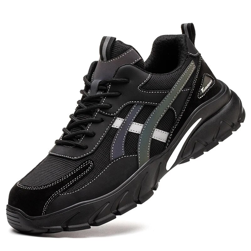 Steel Toe Safety Shoes Men Women Safety Work Shoes Mesh Breathable Anti ...