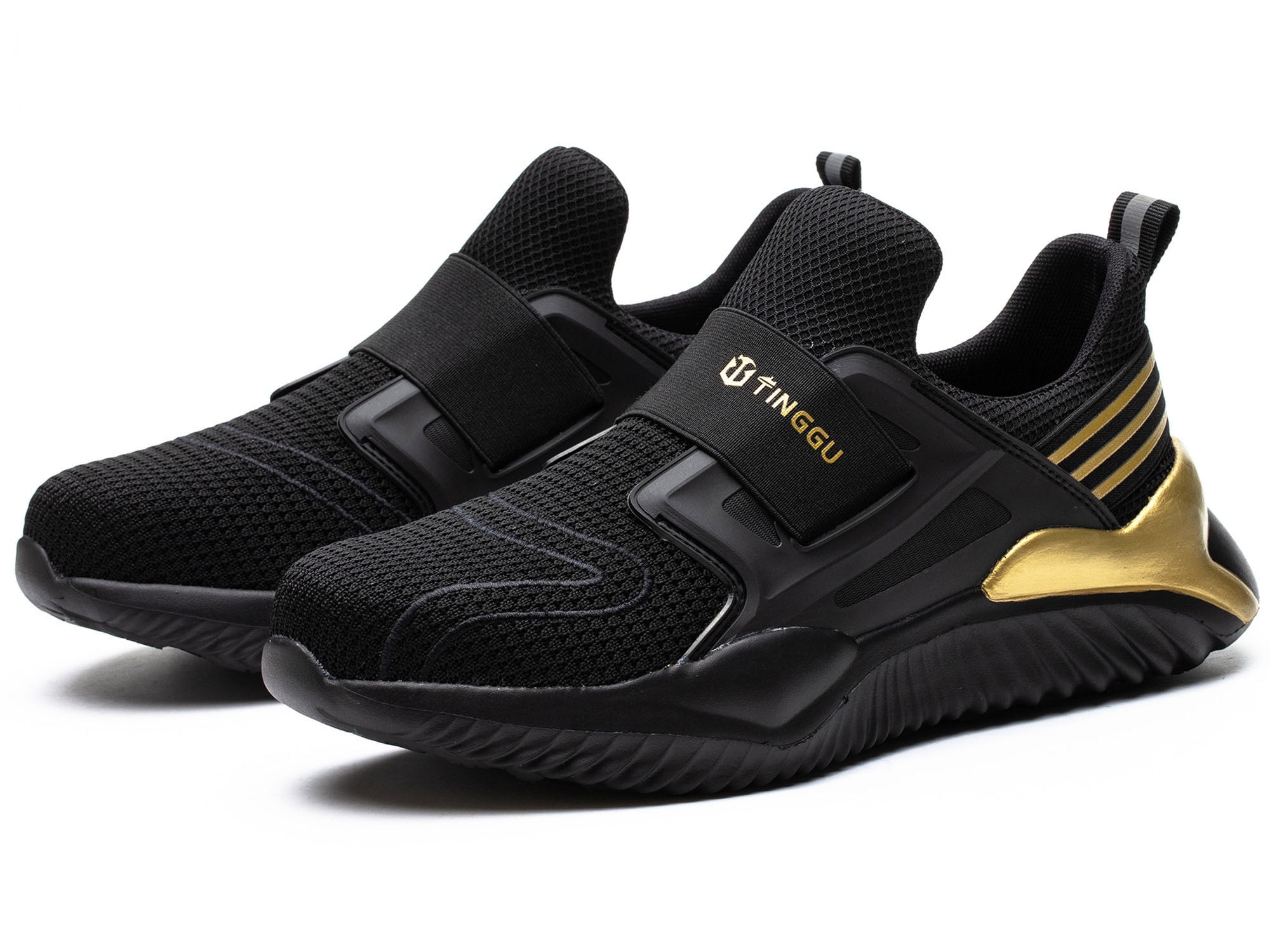 Steel Toe Safety Shoes for Men Women Lightweight Slip-On Construction ...