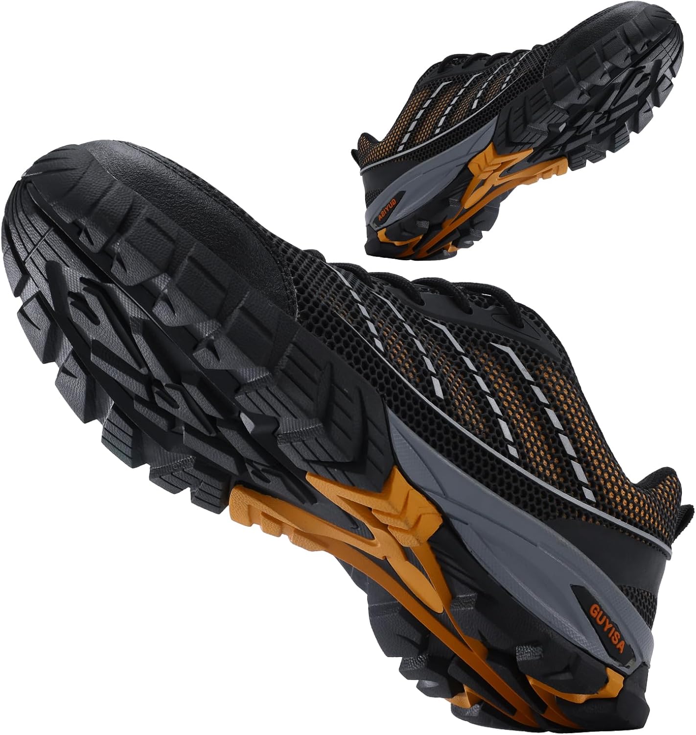 Steel Toe Shoes for Men Black Work Shoes for Men Industrial Safety ...