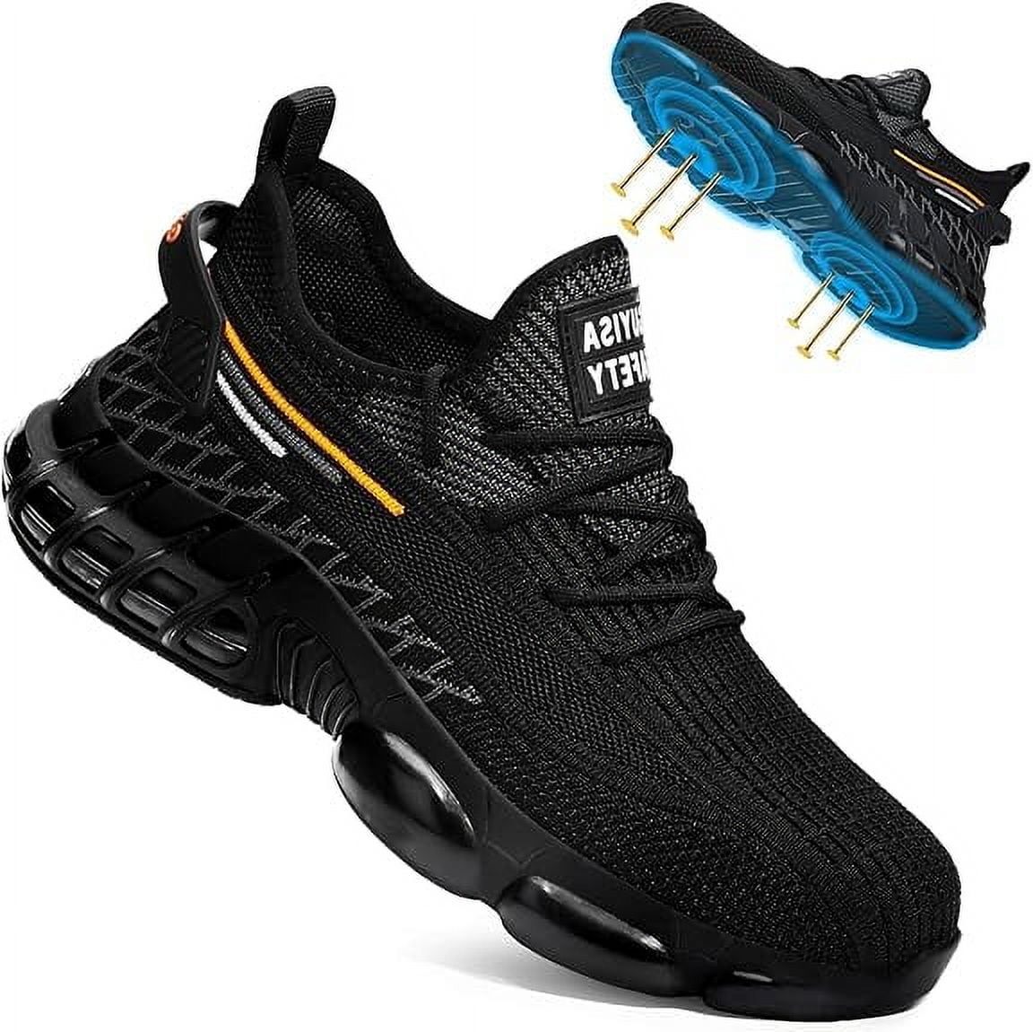 Steel Toe Shoes for Men Lightweight Work Shoes Construction Industrial ...