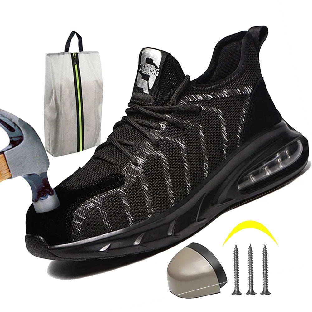 Steel Toe Sneakers for Men Women Lightweight Summer Safety Shoe ...