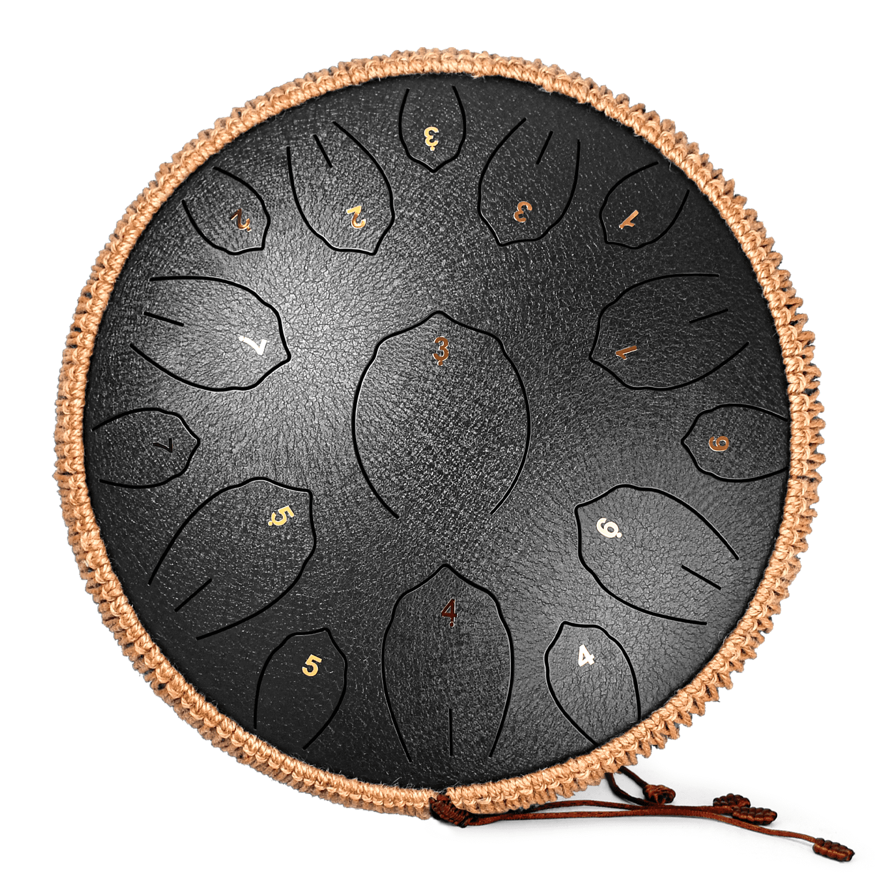 Steel Tongue Drum, 14 Inch 15 Note Tongue Drums, Handpan Drums for ...