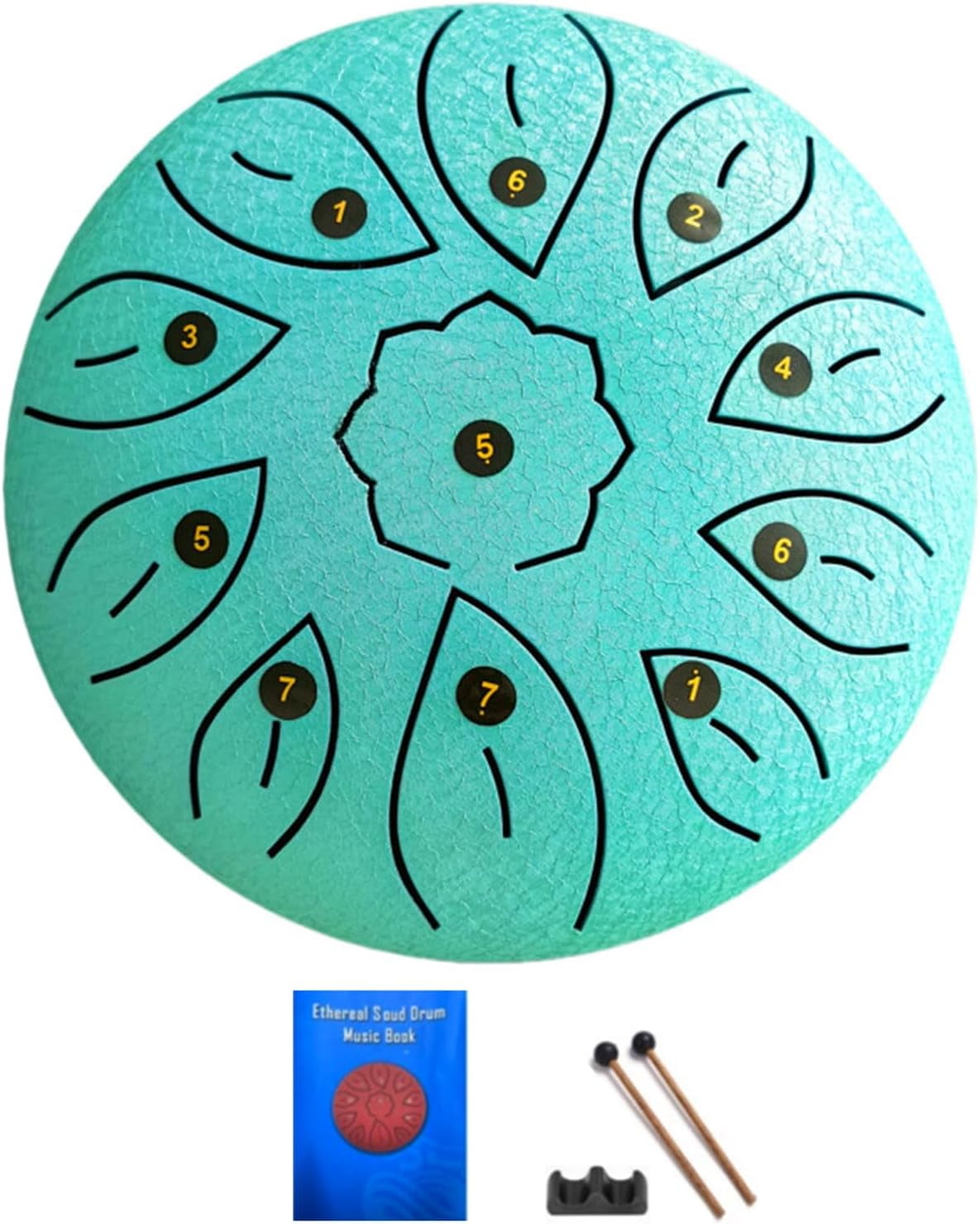 Steel Tongue Drum 6 Inch 11 Notes, Handpan-Style Rain Drum with Bag ...