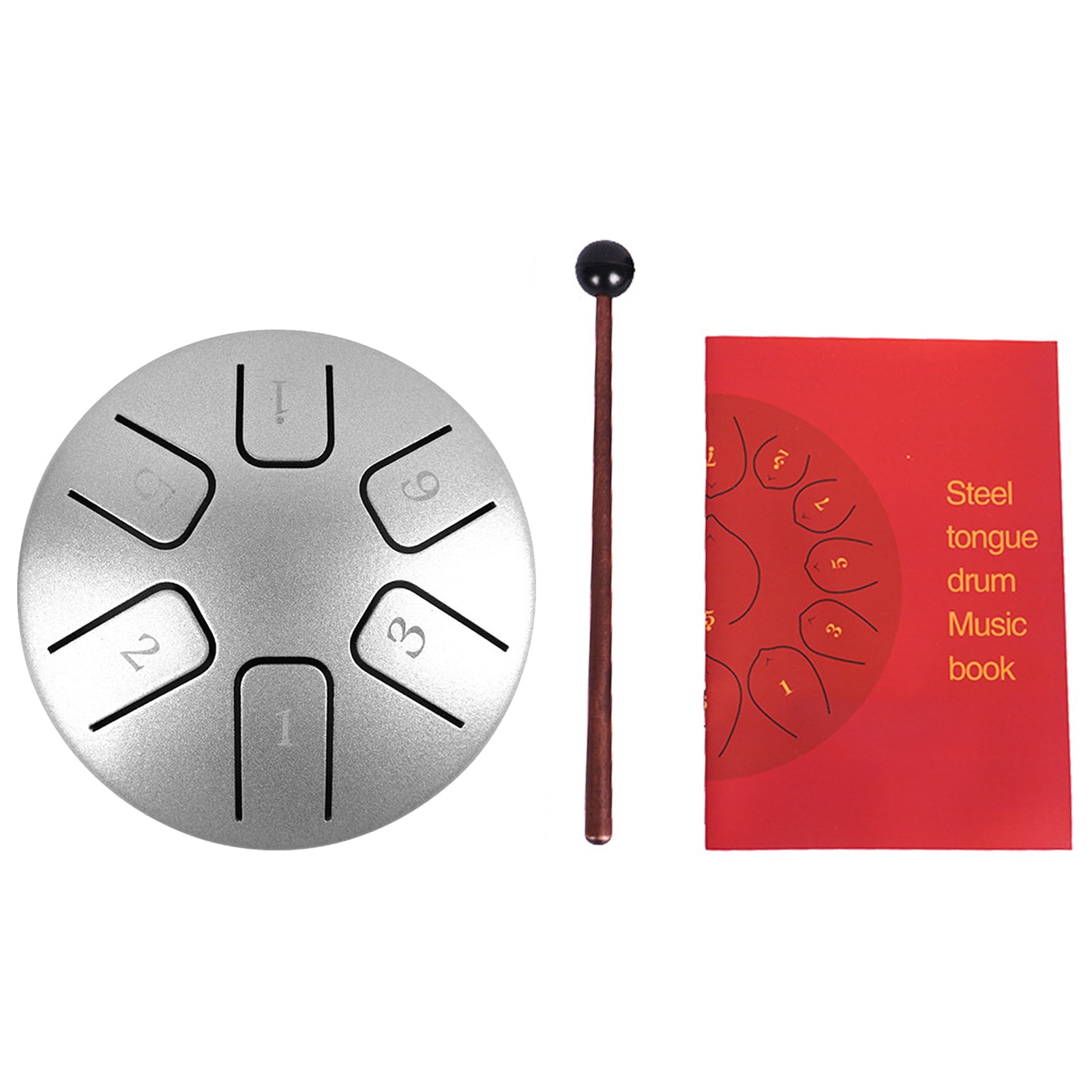 Steel Tongue Drum Drum Percussion With Education Concert Mind 6 Notes 3 8 Inch Percussion With