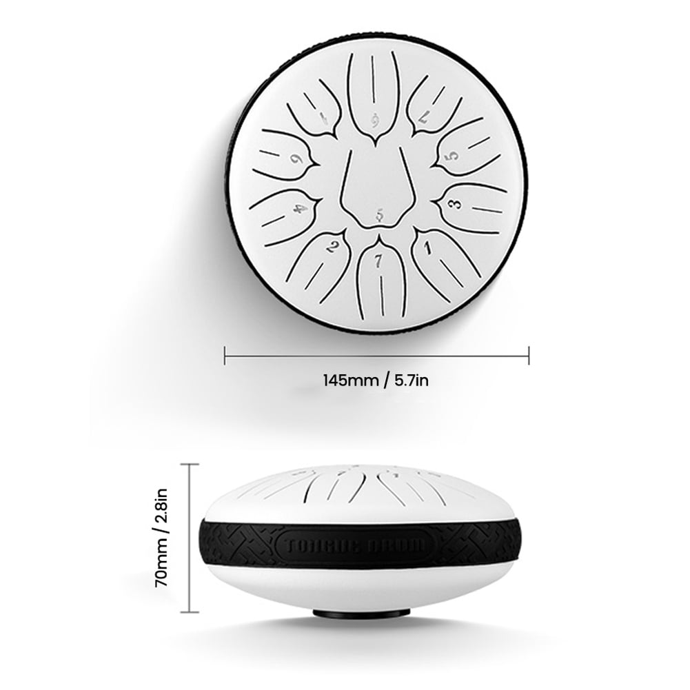 Steel Tongue Drum,Inch 11-tone Steel Hand Pan Drums 11-tone Steel Drum ...