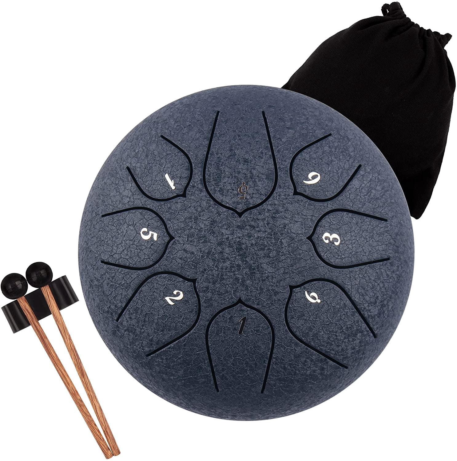 Steel Tongue Drum Rain Chime, 8 Notes 6 inch Rain Drum for Outside When ...