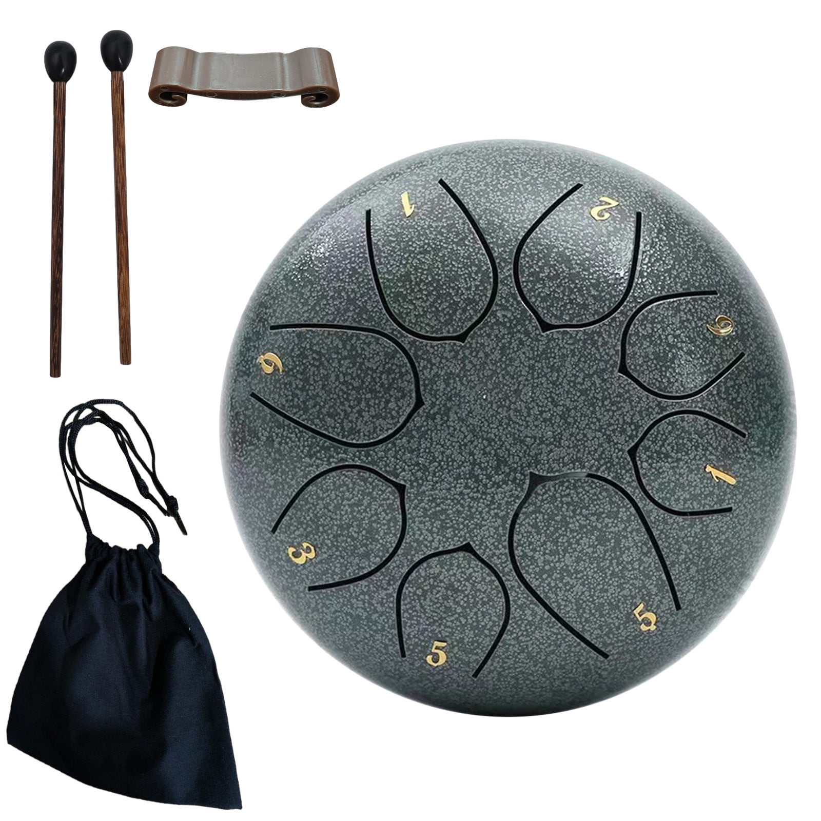 Steel Tongue Drum Rain Drum for Outside Garden, 6 Inch 6 Note Rain ...