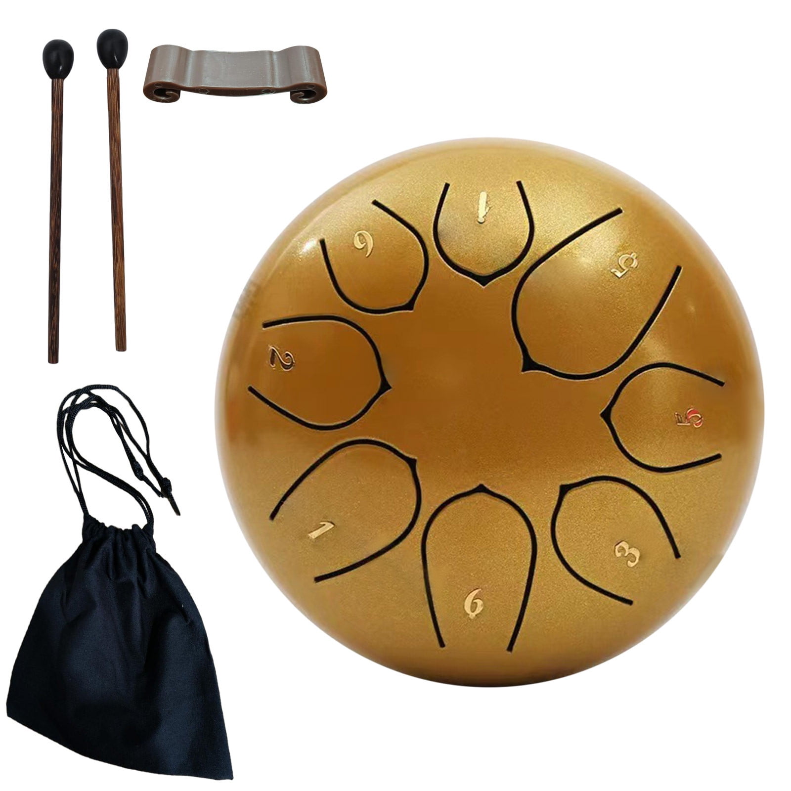 Steel Tongue Drum Rain Drum for Outside Garden, 6 Inch 6 Note Rain ...