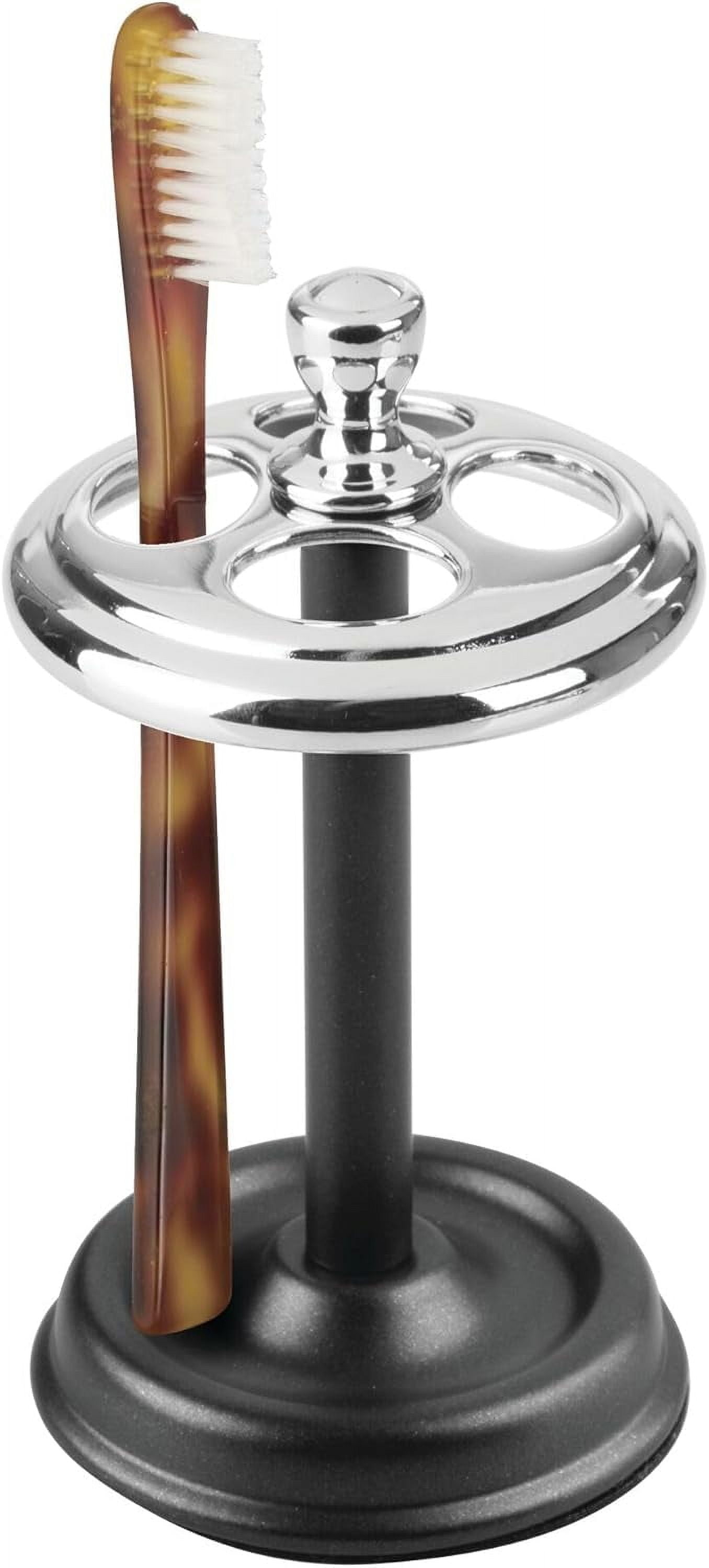 Steel Toothbrush Holder York Series - Four Divided Compartments, 3.25 ...