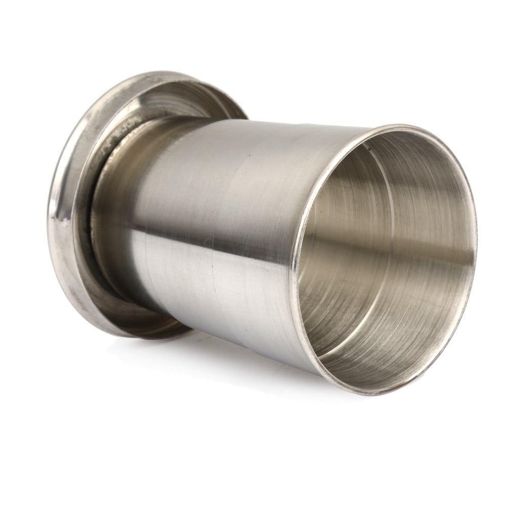 Steel Travel Telescopic Collapsible Shot Glass Emergency Pocket Cup ...