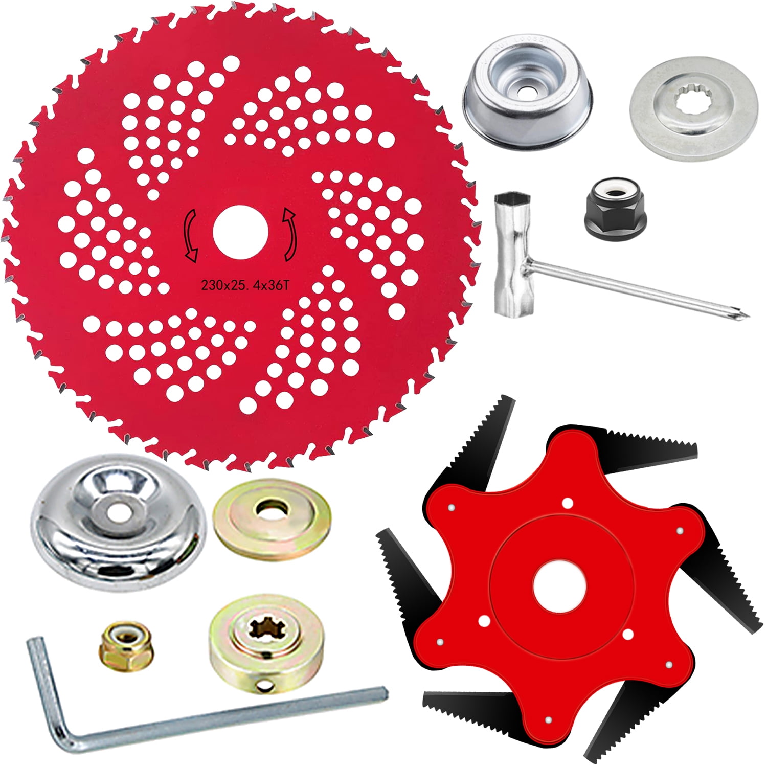 IRmm Steel Trimmer Head, With Sawtooth Weed Eater Blades Metal Mn65 ...