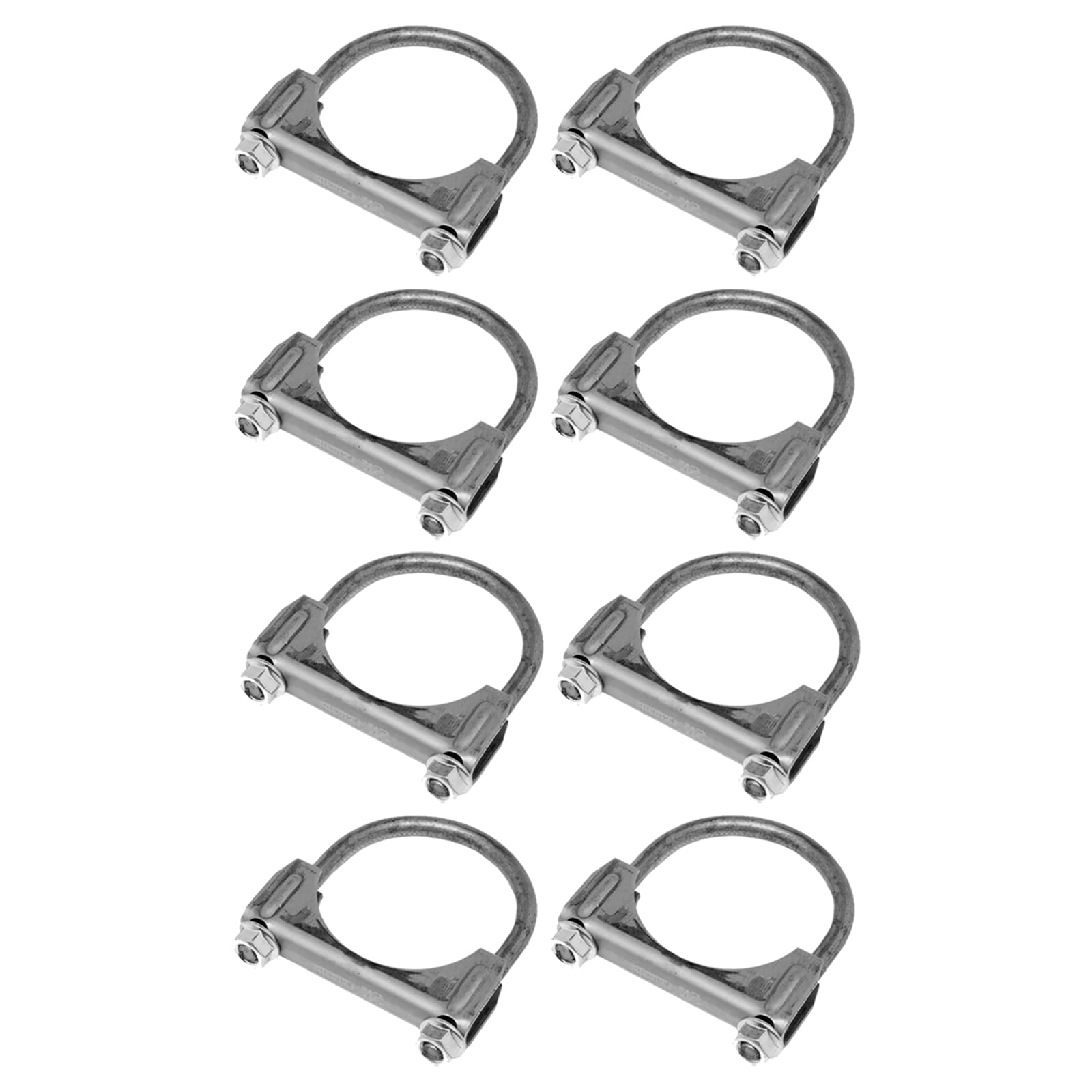 Steel U-bolt Exhaust Clamp, 2.5" Inch – Set of 8 - Walmart.com