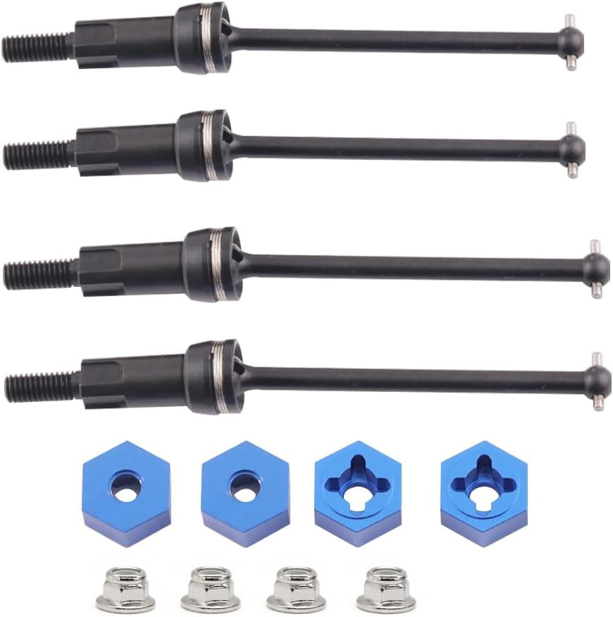 Steel Universal Front and Rear CVD Axles Drive Shafts Set with Aluminum ...