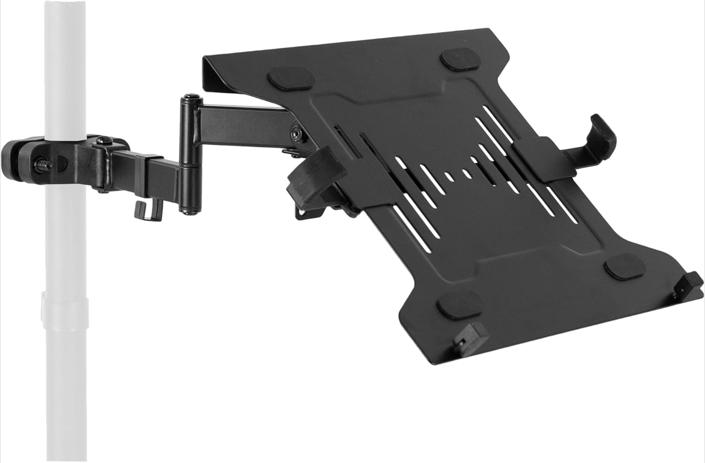 Steel Universal Full Motion Pole Mount Laptop Holder Arm with Removable ...
