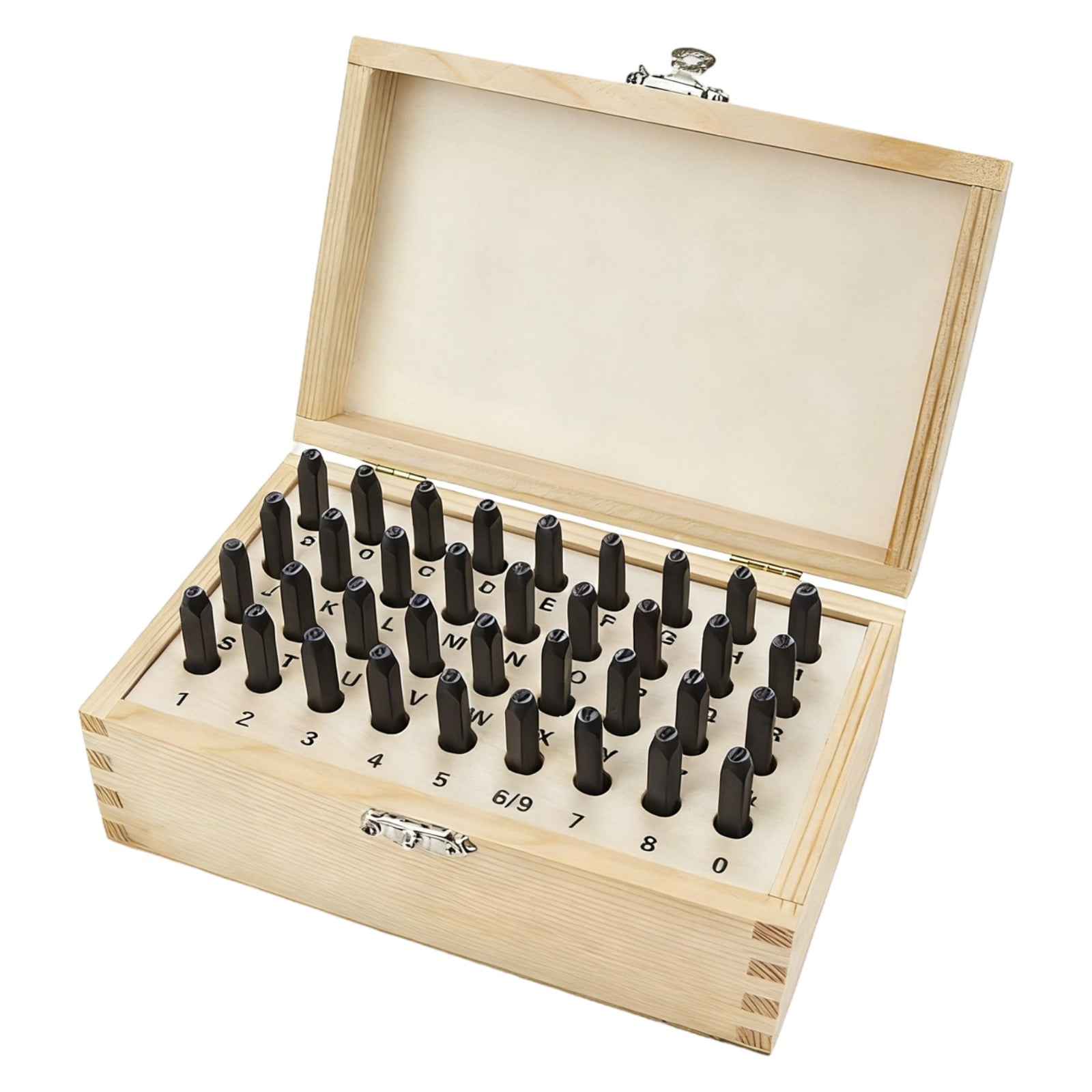 Steel Uppercase Letter and Number Punch Set, Alloy Steel Metal Stamping ...