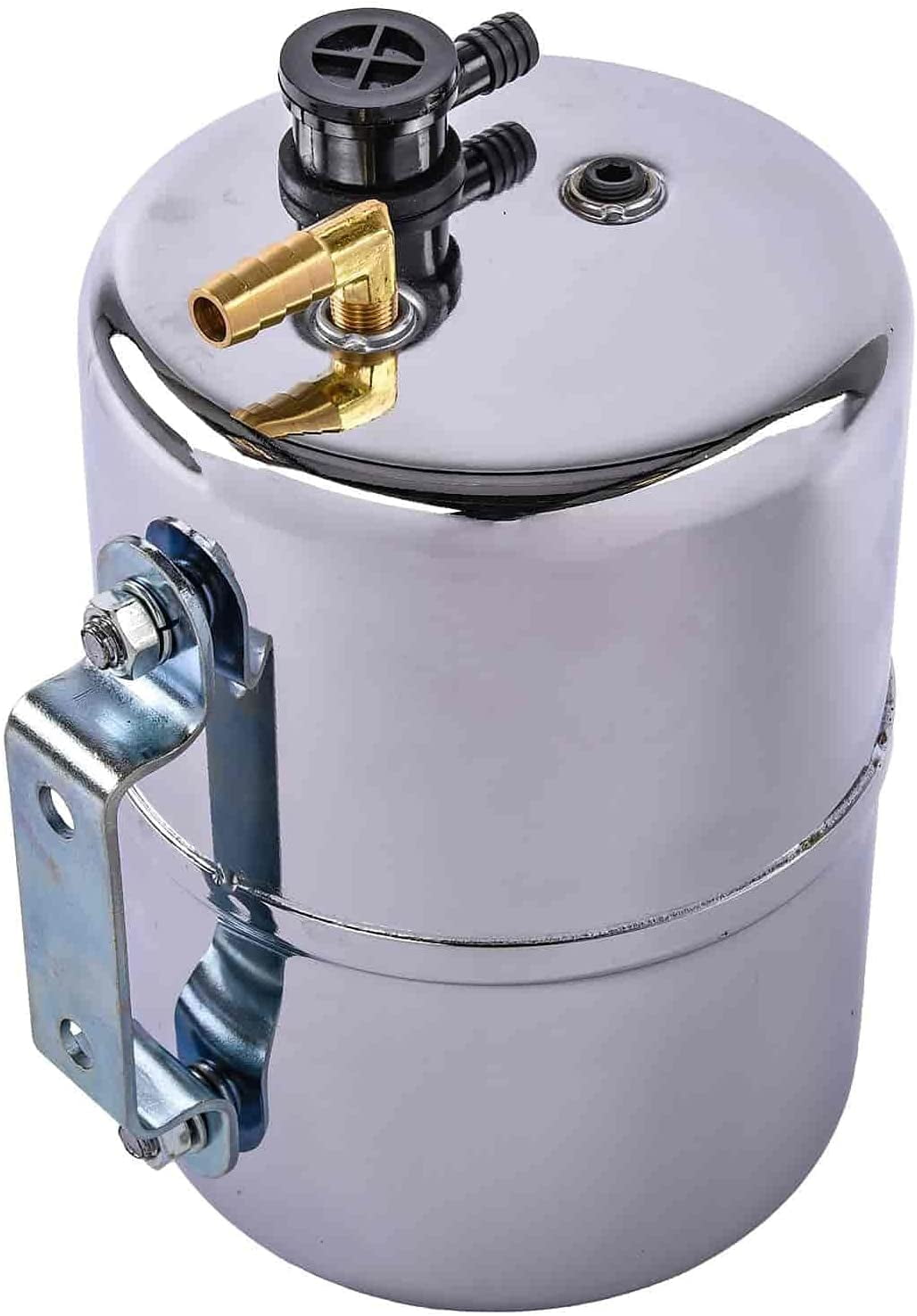 Steel Vacuum Reserve Canister, 5x7in, Chrome-Plated, Includes Grommet ...