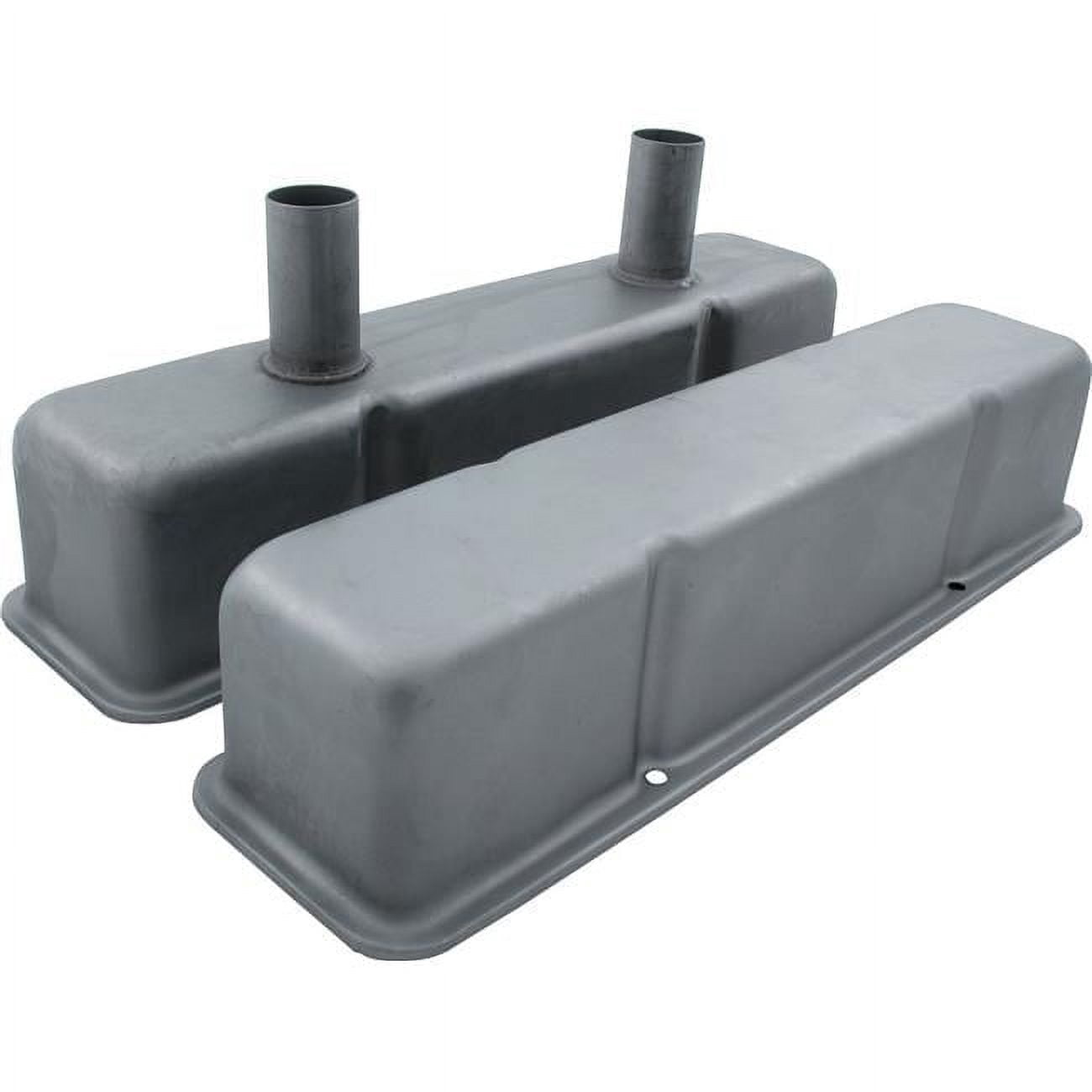 Steel Valve Covers with Tubes for Small Block Chevy - Raw - Walmart.com