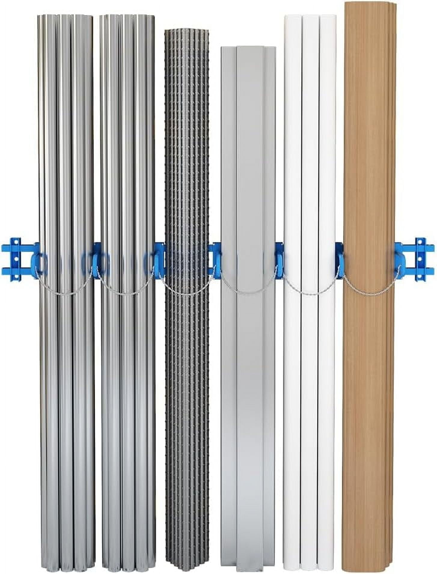 Steel Vertical Bar Storage Rack, Heavy Duty Long Parts Rack with Chain ...