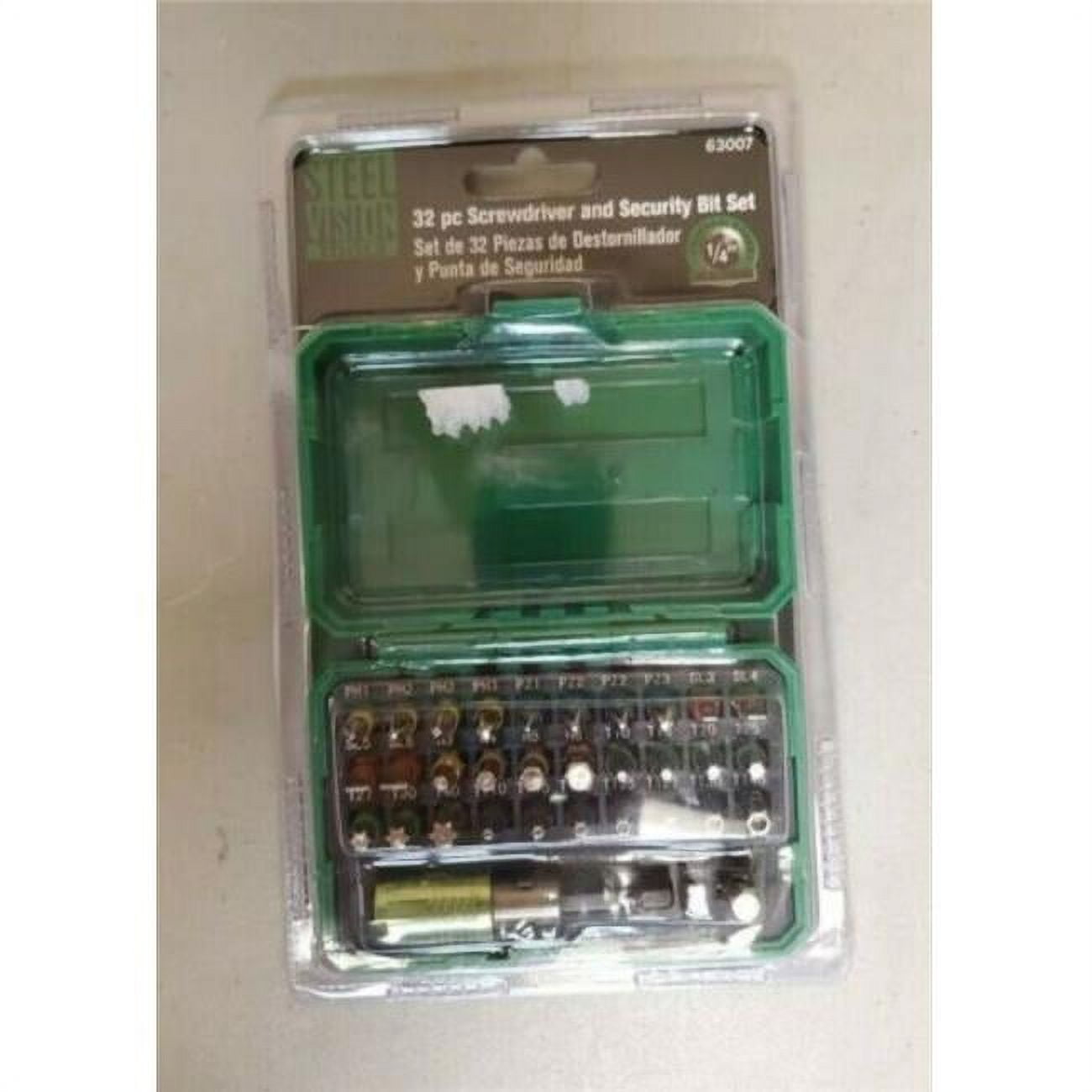 Steel Vision Tools ST63007 Screwdriver & Security Bit Set - 32 Piece ...